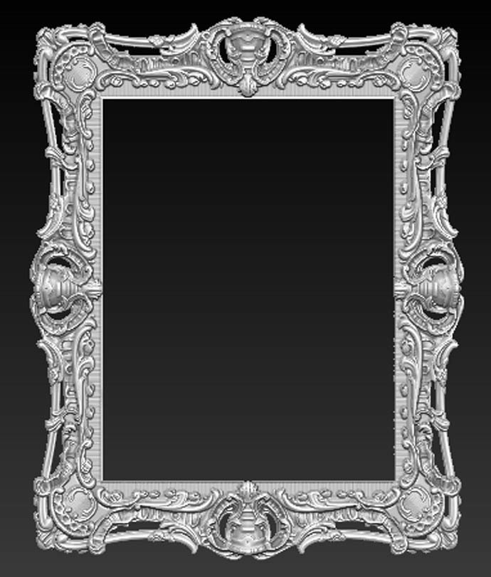 Free STL file Frame Relief 7 3D Model・3D printing idea to download・Cults