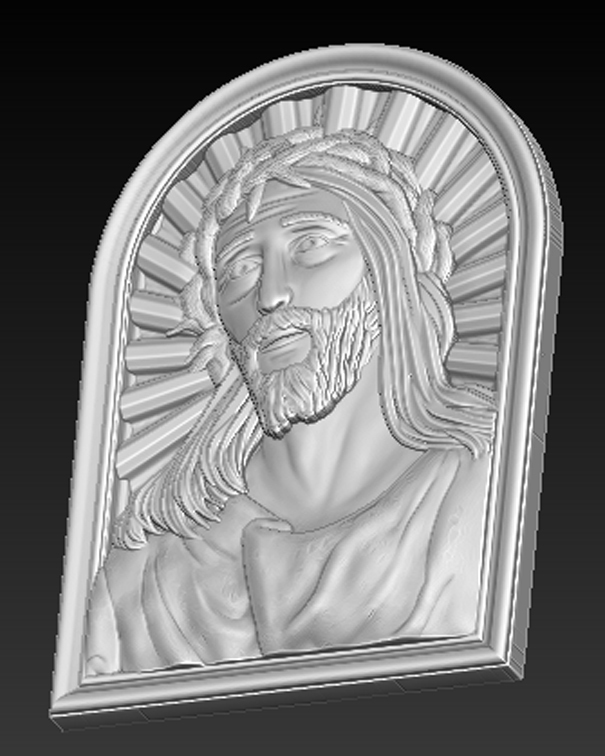 Free 3D file Face of Christ 3D Relief・3D print object to download・Cults