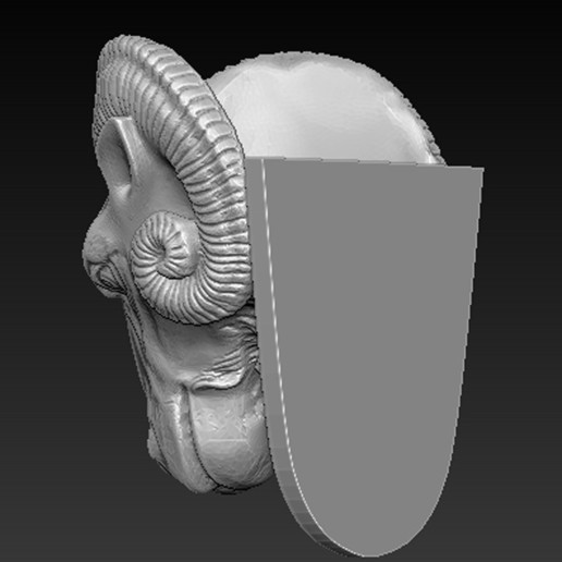 Download free STL file Ram Carved 3D Model • 3D printing object ・ Cults