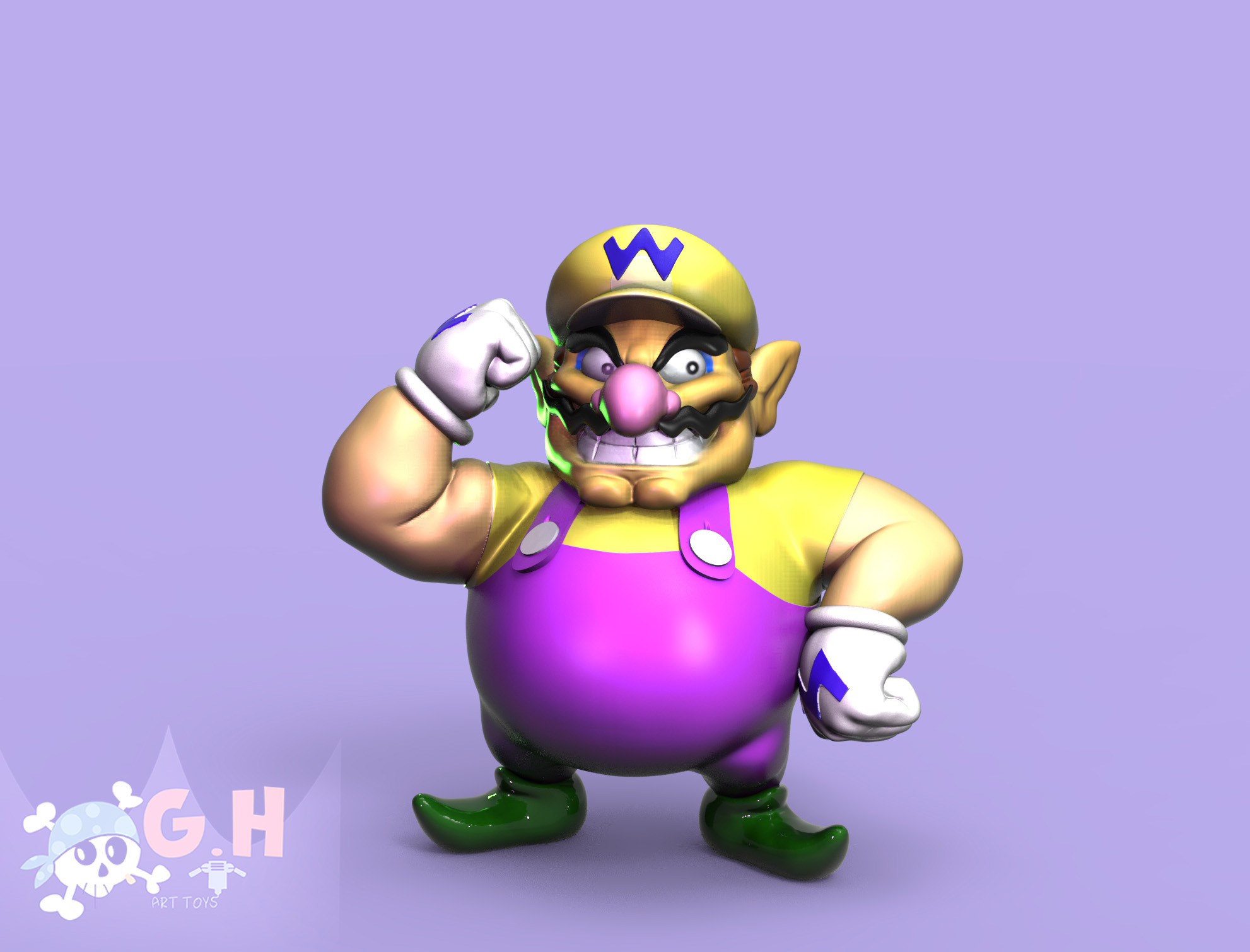 STL file wario・Template to download and 3D print・Cults