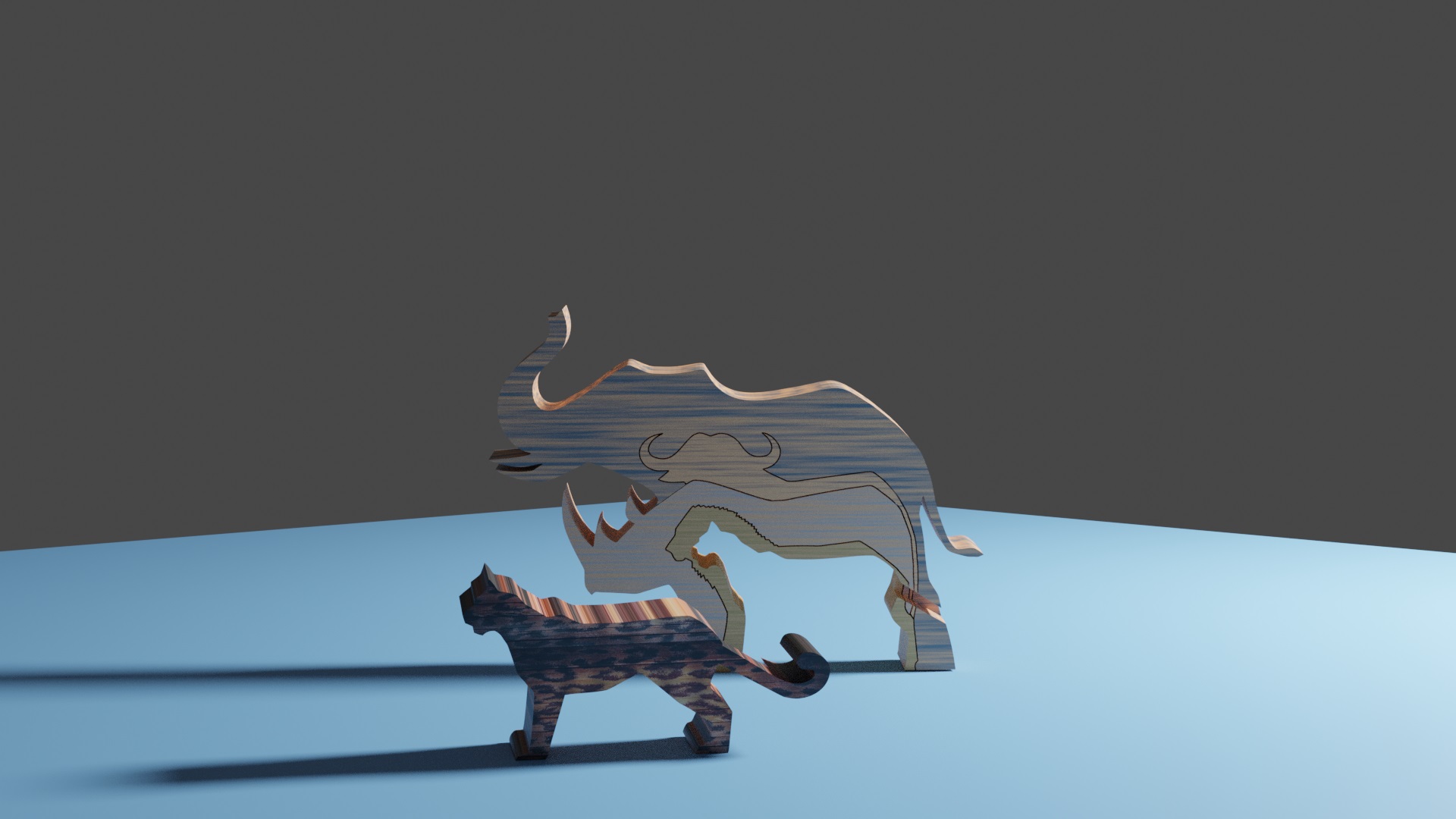 STL file Big 5 from Africa 🐘・Design to download and 3D print・Cults