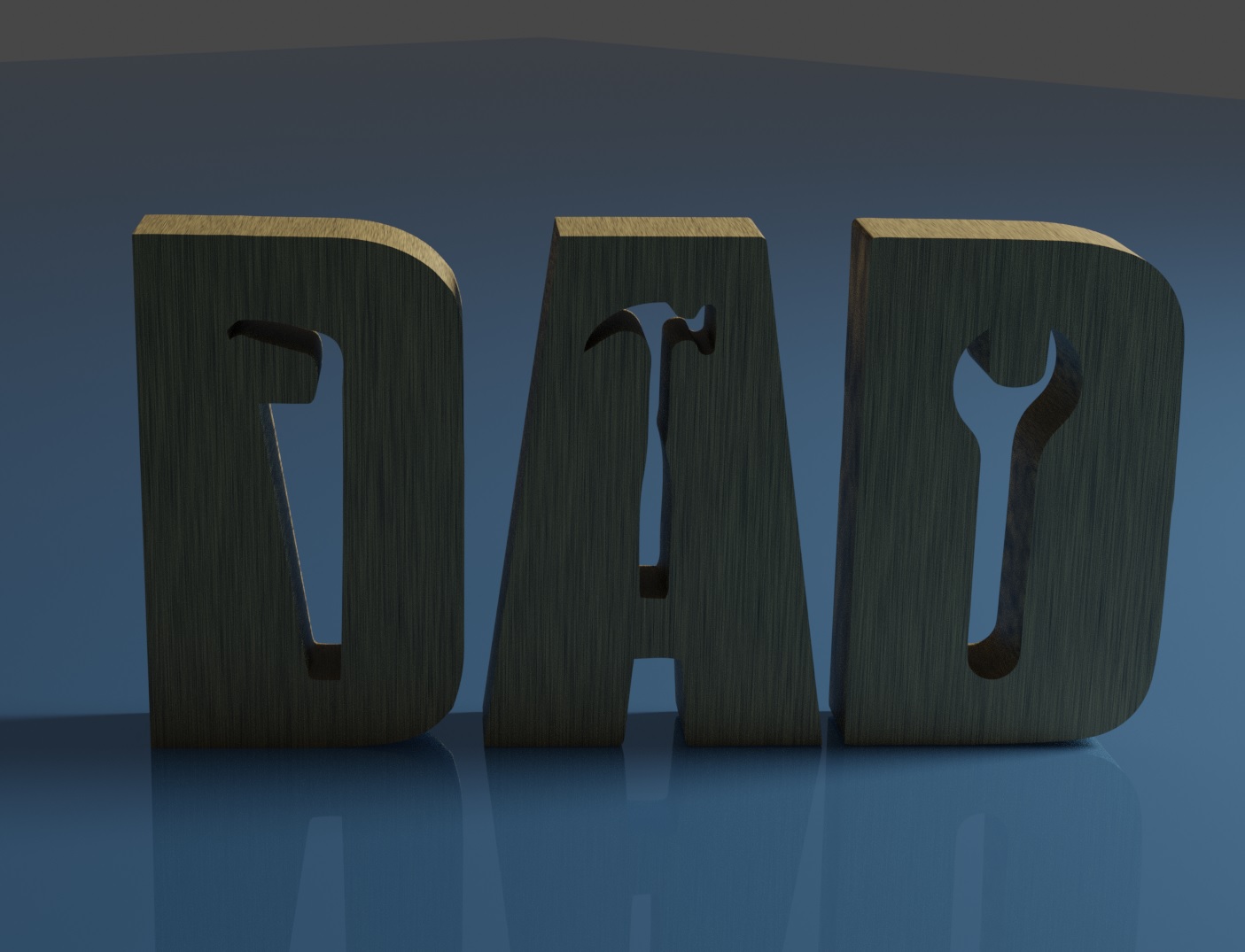 STL file DAD ornament・Design to download and 3D print・Cults