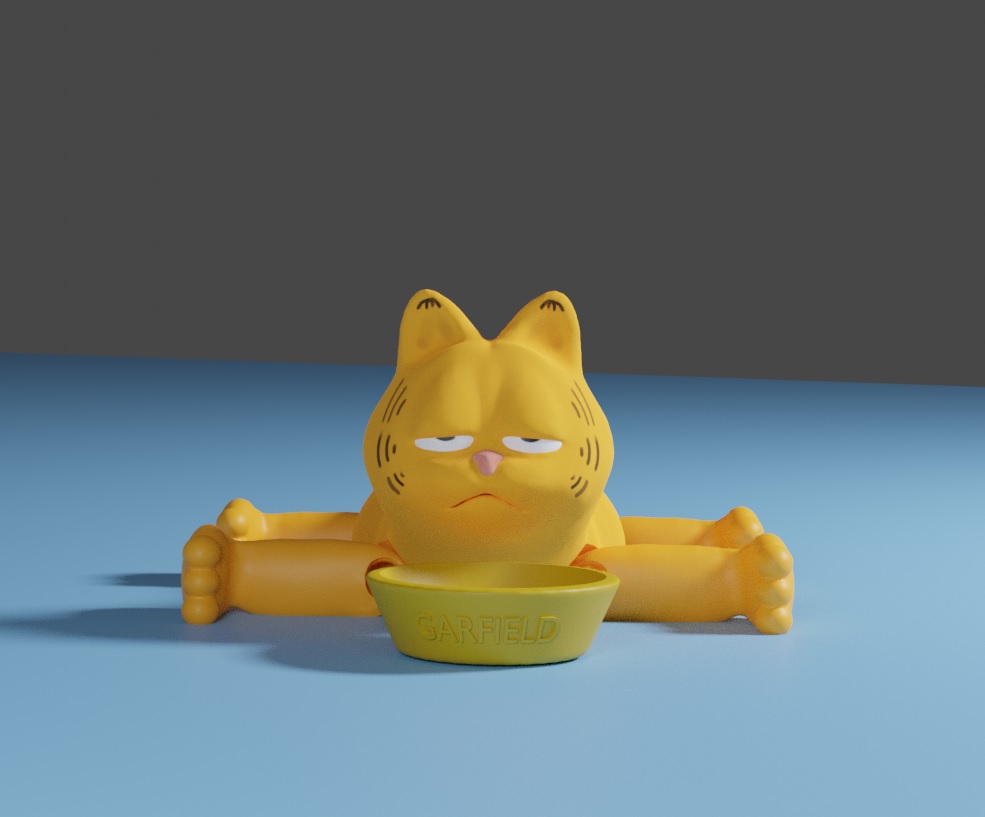 STL file Garfield Articulated Flexi Print in Place 🎁・3D printable model ...