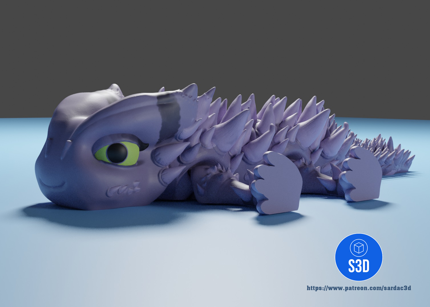 STL file Thorny Devil Lizard (Zoe) Articulated / Flexi 😈・3D print ...