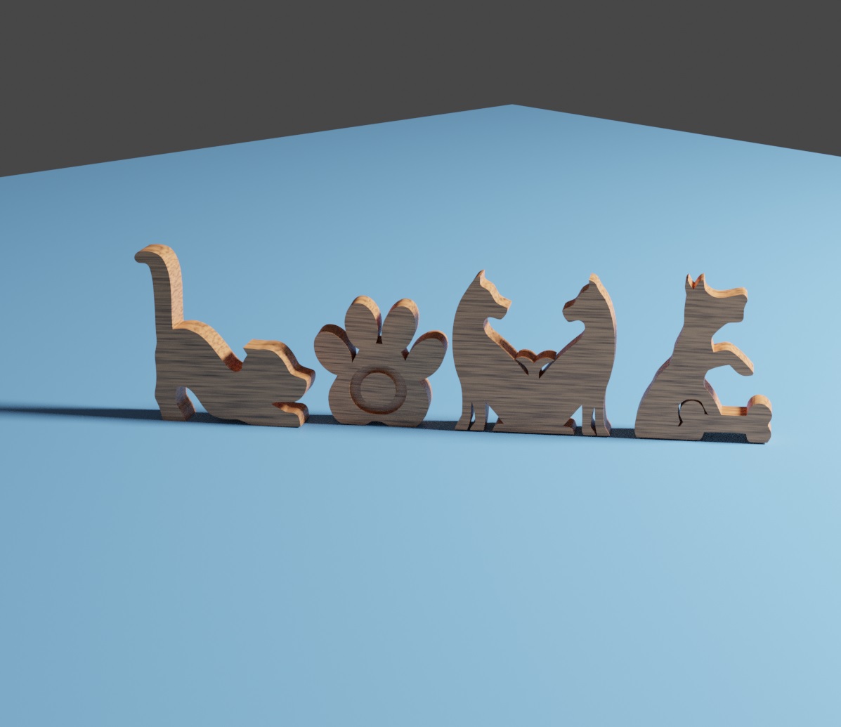 STL file Love Dog Ornament・3D printer design to download・Cults