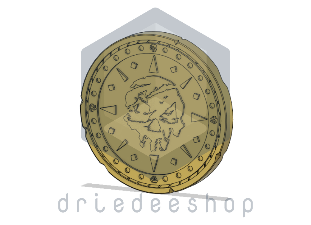 STL file Sea Of Thieves Coin・3D printable design to download・Cults