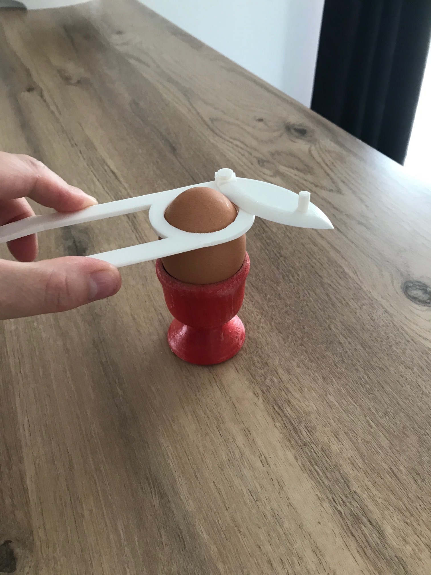 STL file open boiled egg・3D printer design to download・Cults