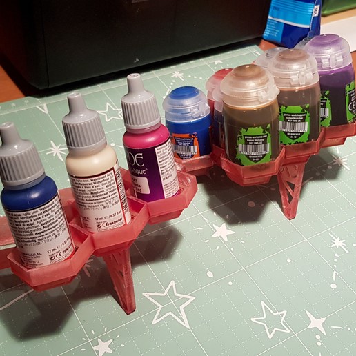 Download free STL file Citadel and Vallejo paint holder • Model to 3D ...