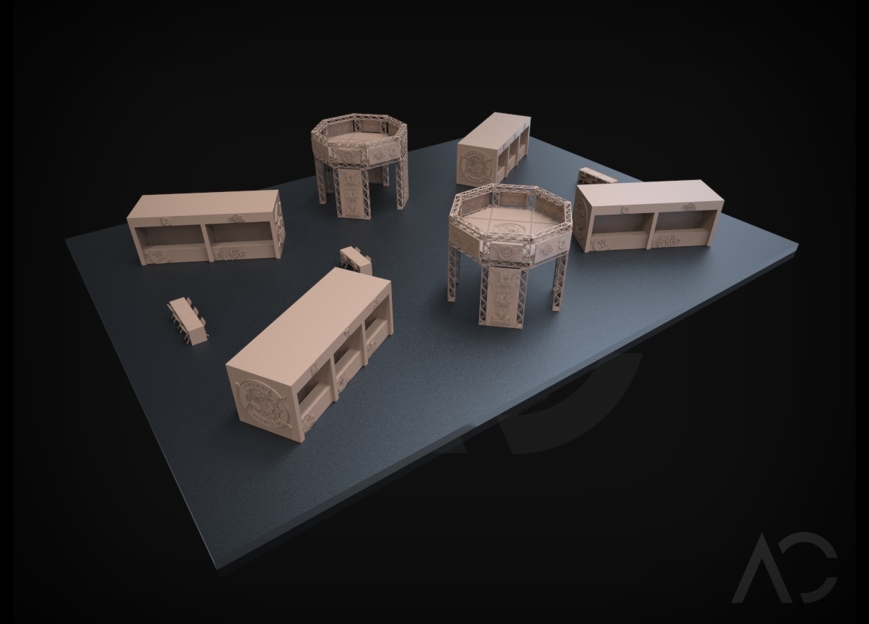 Free OBJ file Kill Team Freak Wars 20 Online Tournament Table ⚔・Design ...