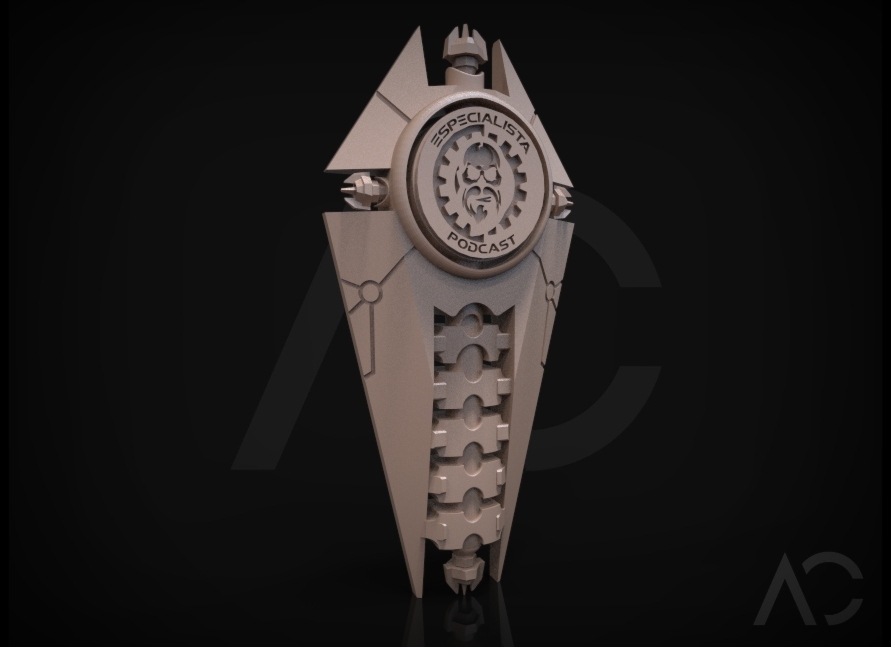 STL-Datei Necron Dispersion Shield - Podcast Specialist and Khorosu ...