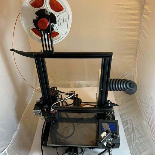 Download free STL file Ender 3 Pro power supply air duct adapter (2inch ...