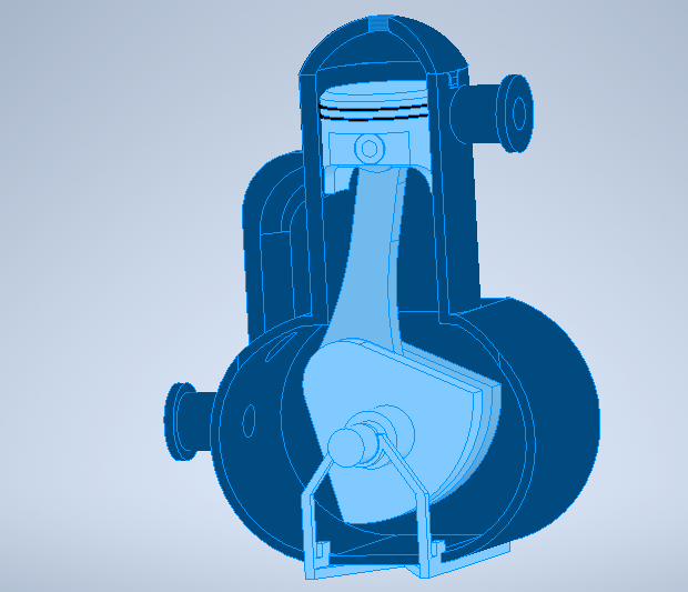 Free STL file model engine model engine 2 stroke・Object to download and ...