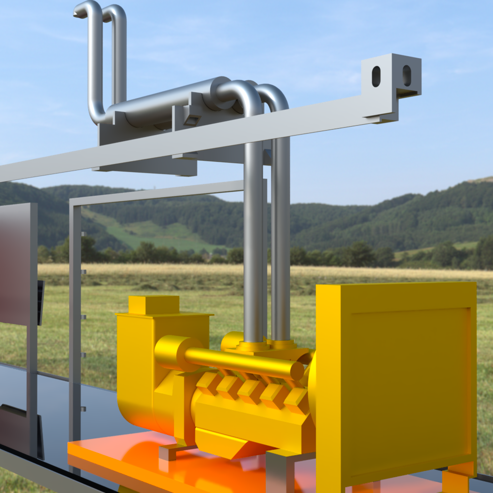 3D file Diesel generator set 🐱・Design to download and 3D print・Cults