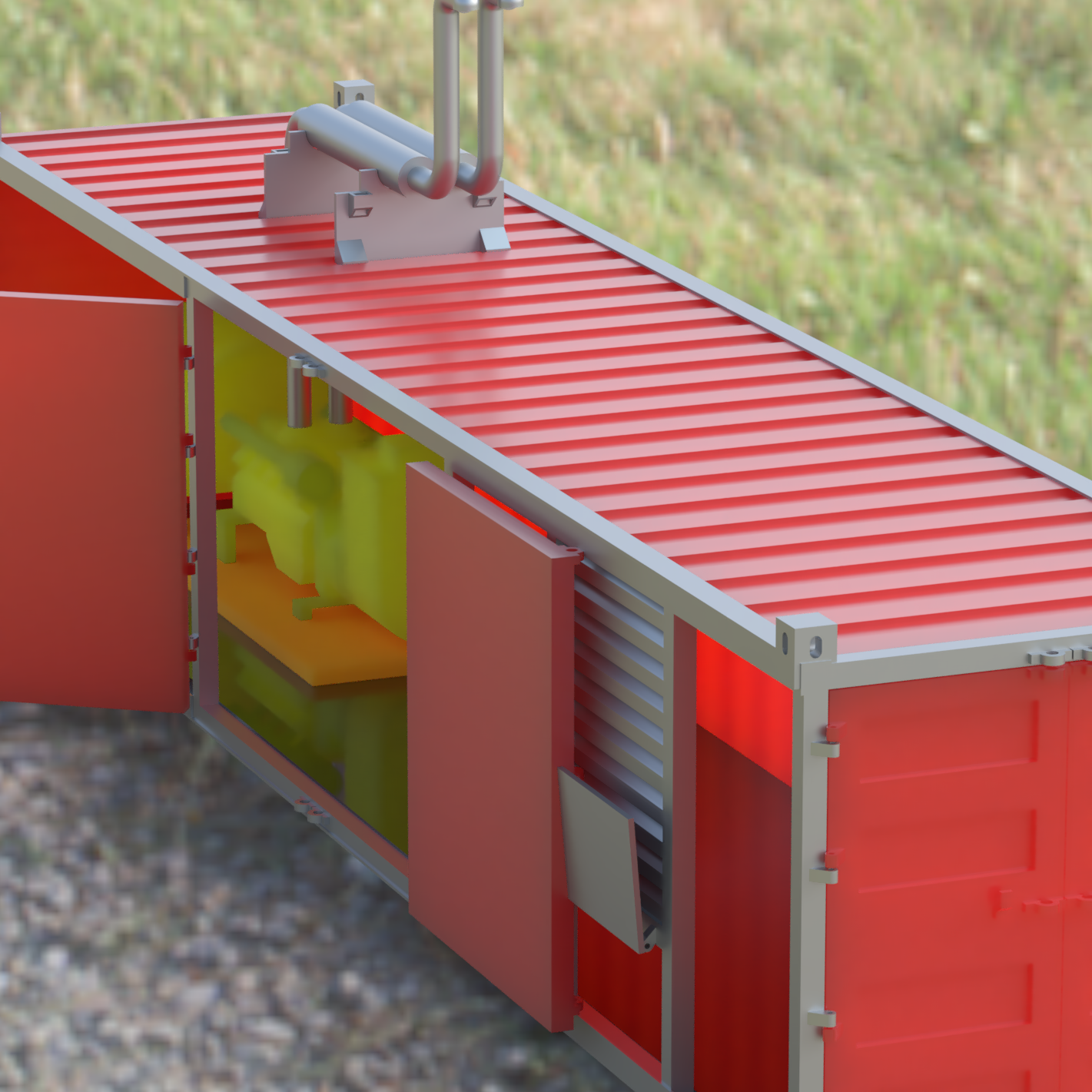 3D file Diesel generator set 🐱・Design to download and 3D print・Cults