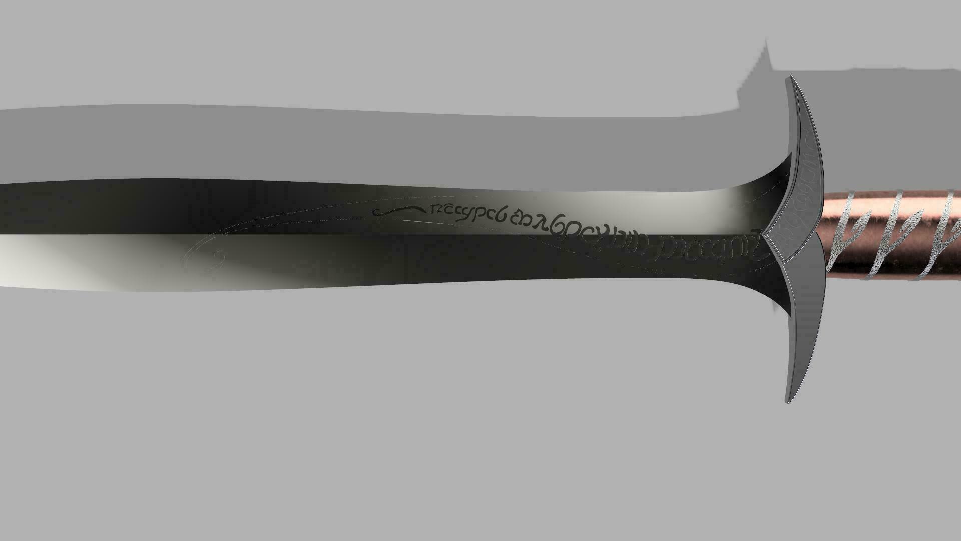 STL file Frodos' Dart Sword - The Hobbit - The Lord of the Rings・Model ...