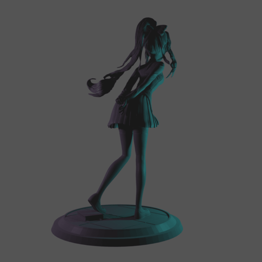 Download 3D printing templates Monika Figurine (Doki Doki Literature ...