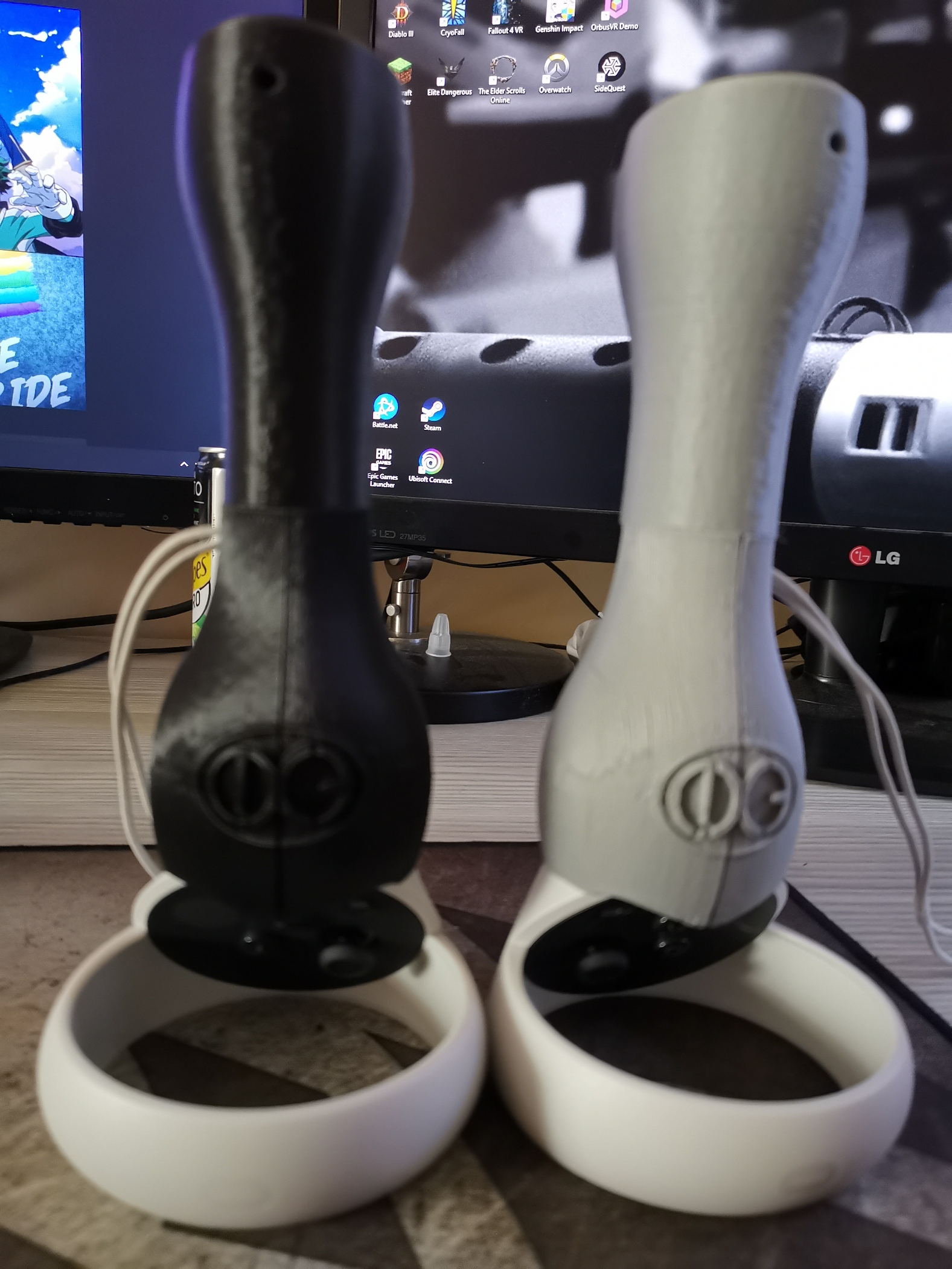 3D printing Beat Saber Hilts for Oculus Quest 2 Controllers • made with ...