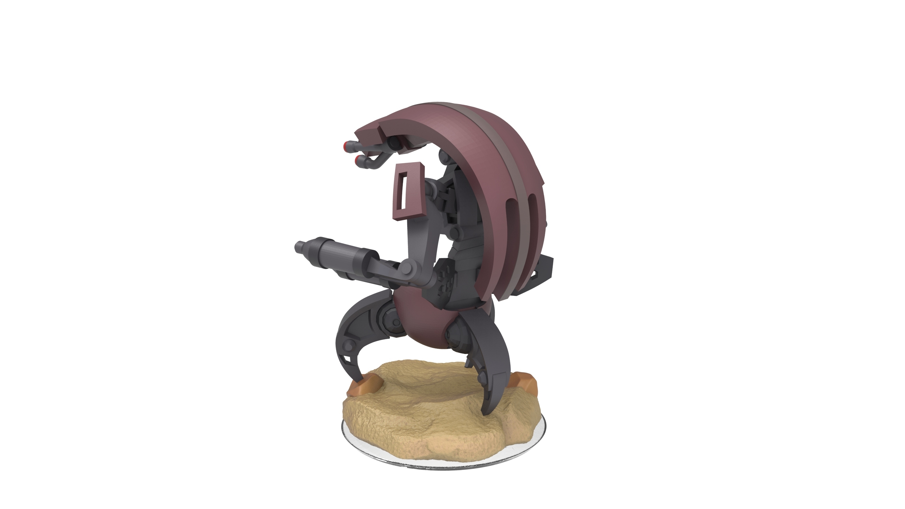 STL file Infinity Droideka Destroyer Droid ♾️・3D print model to ...