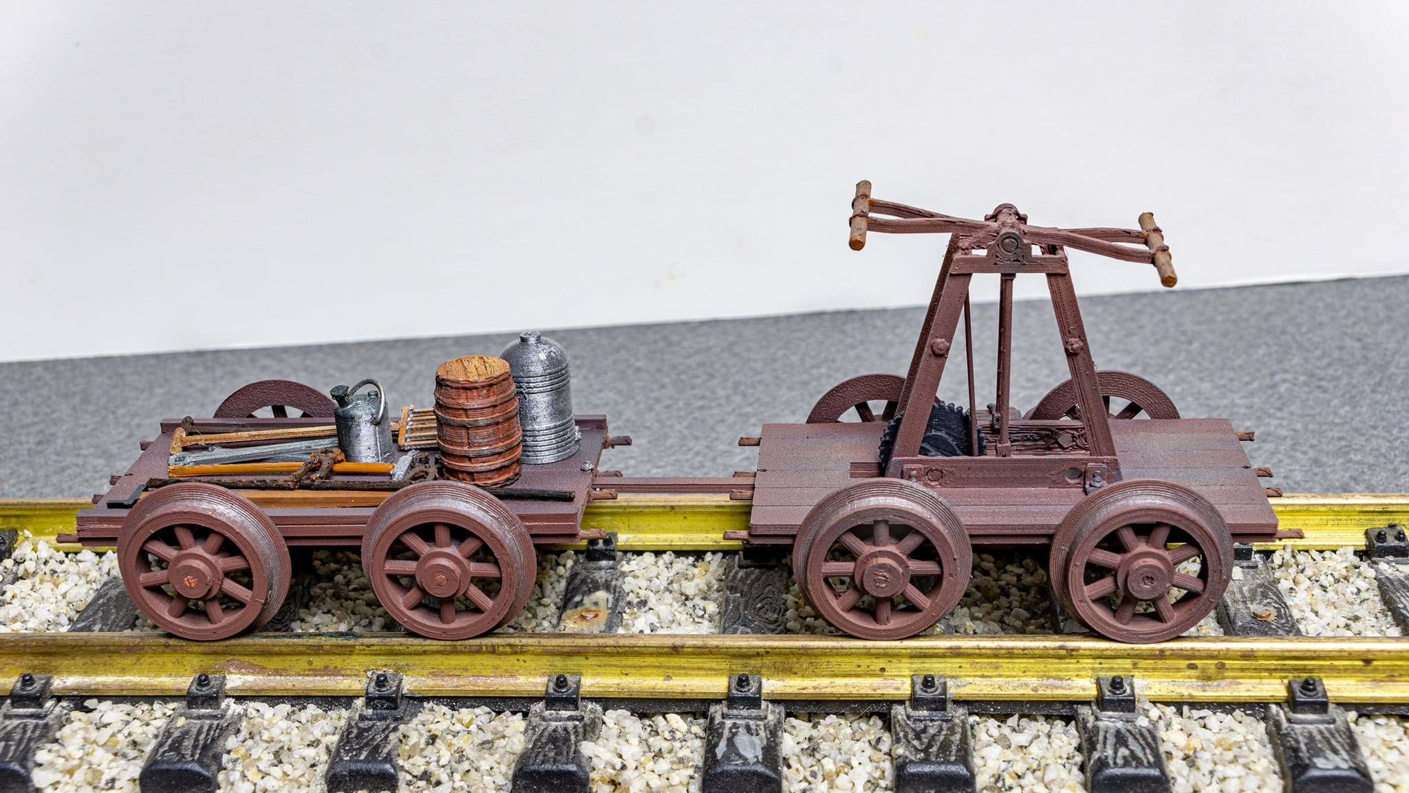 STL file G Scale Hand Car and Trailer 1:24・3D print object to download ...