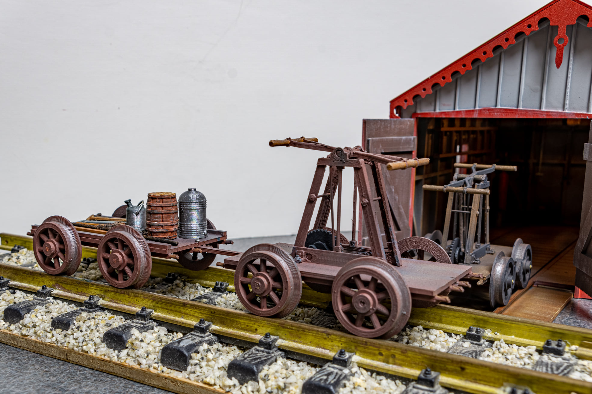 STL file G Scale Hand Car and Trailer 1:24 ・3D print object to download ...