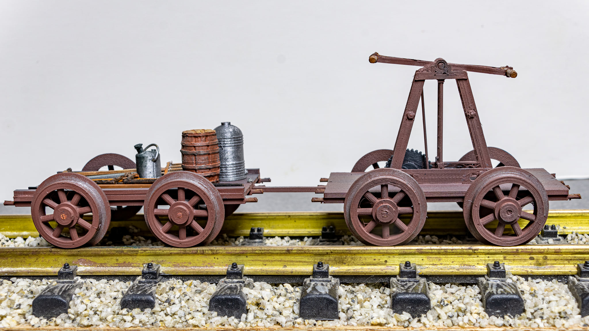 STL file G Scale Hand Car and Trailer 1:24 ・3D print object to download ...