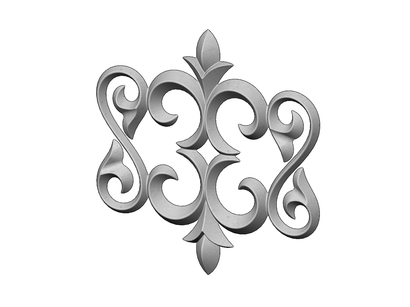 Файл STL Floral Scroll molding and relief 3D print model 📜・Шаблон для ...
