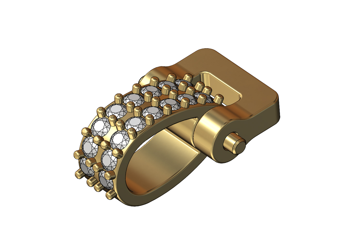 STL file Diamond bail link for a 4mm chain size 3D print model 💎・Model ...