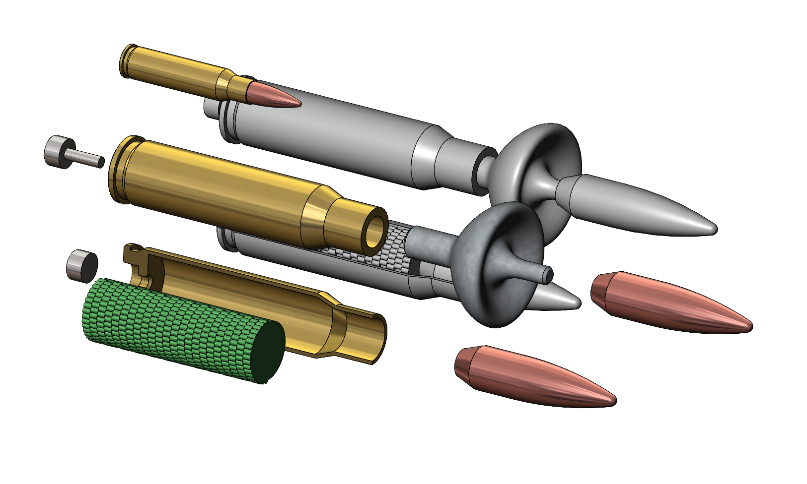 STL file Anatomy of a 308 Winchester Cartridge 3D print model・3D ...