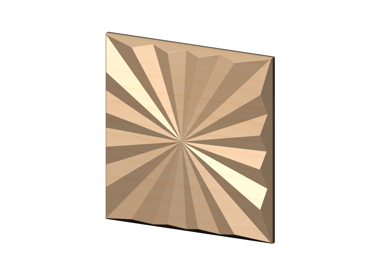 STL file Faceted decor panel relief 3D print model 🪵・3D printable model ...