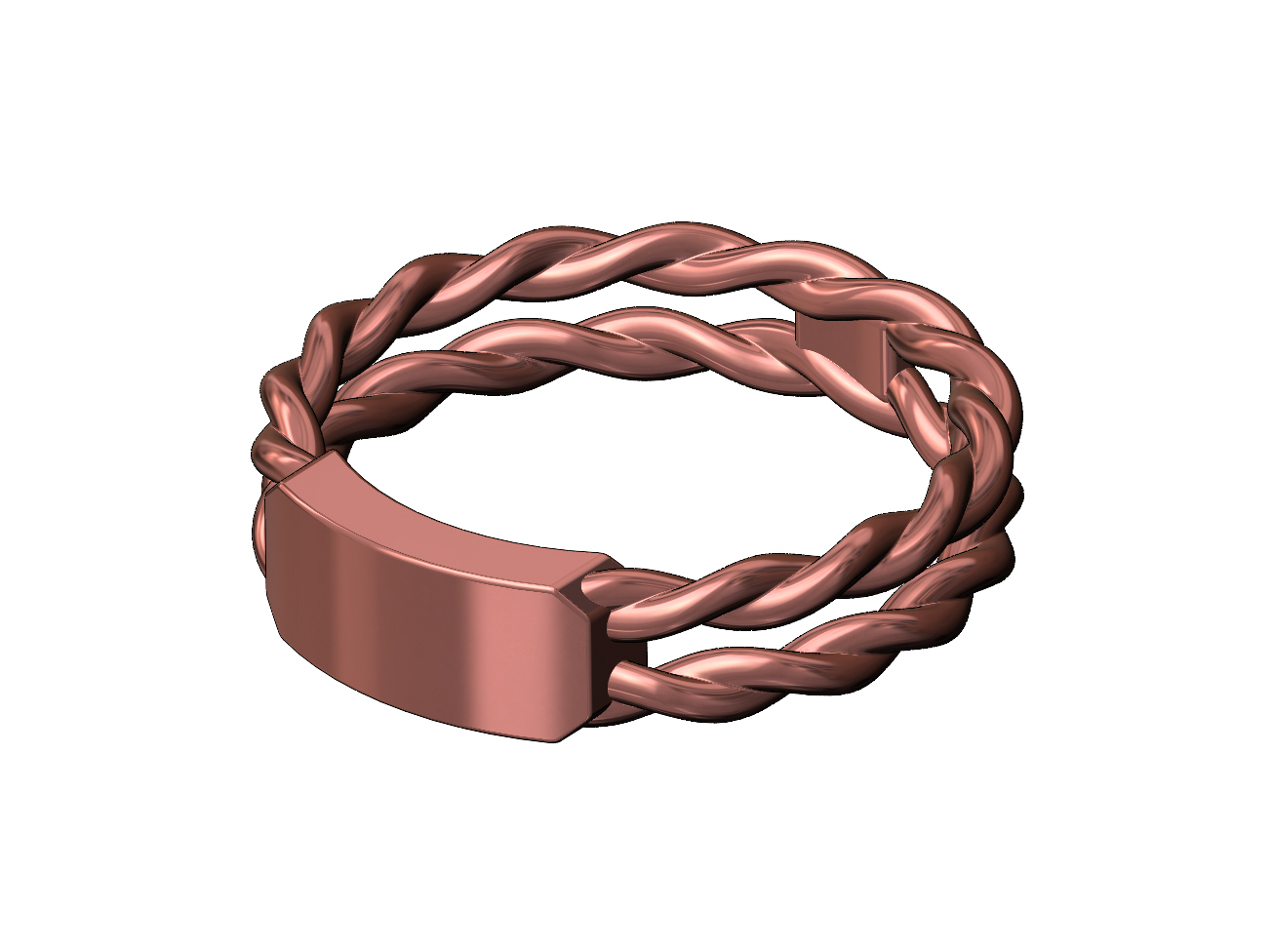 STL file Double braided wire tag ring 3D print model 💍・3D printable ...