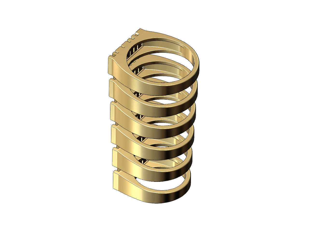 STL file Queen rectangular name ring US size 5to9 3D print model・3D ...