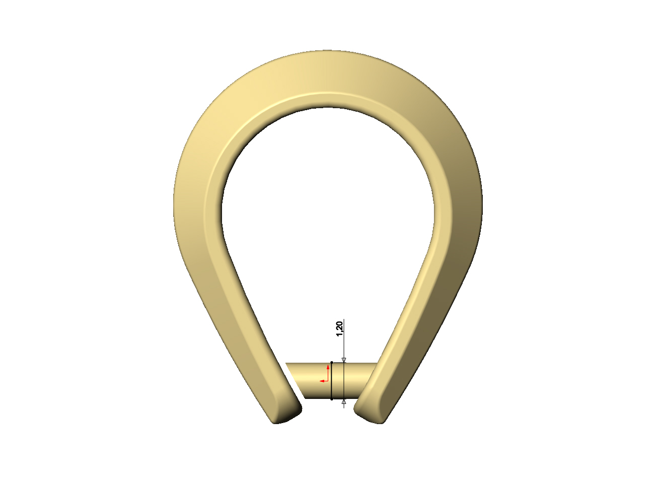 STL file Double edge open loop bail mini set chain sizes 3to7mm 3D ...