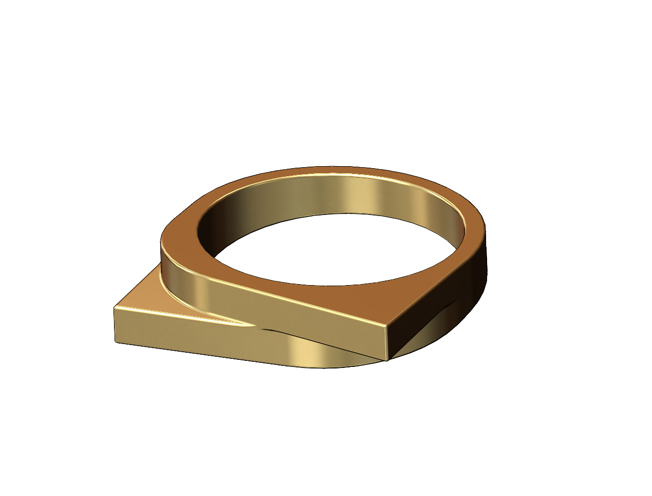 STL file Double overlapping bars signet US sizes 5to9 3D print model 💍 ...