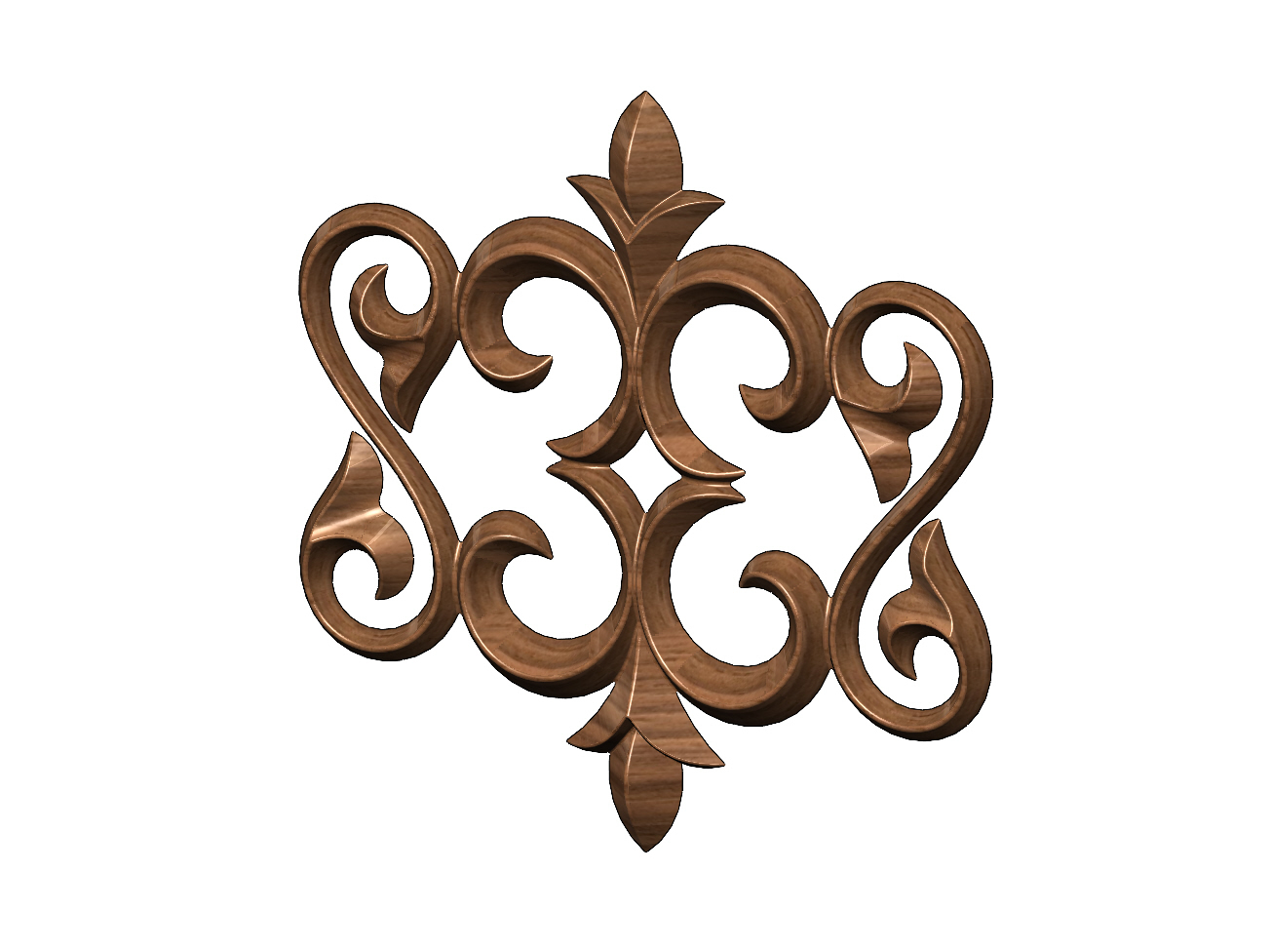Файл STL Floral Scroll molding and relief 3D print model 📜・Шаблон для ...