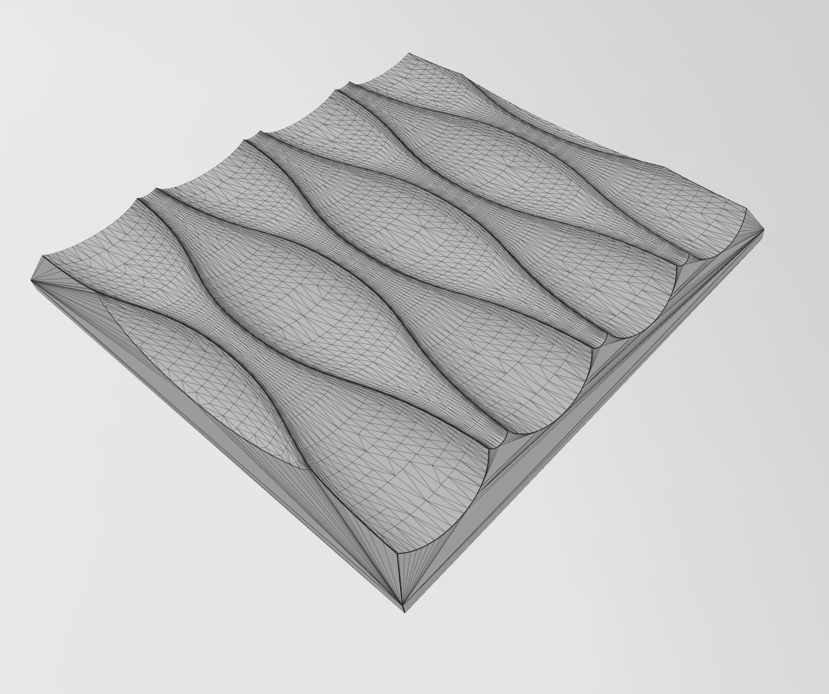 STL file Undulated wave 3d decor wall relief N01 3D print model 🌊・3D ...