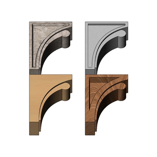 Download 3mf File Simple Modern Corbel Bracket 3d Print Model • 3d