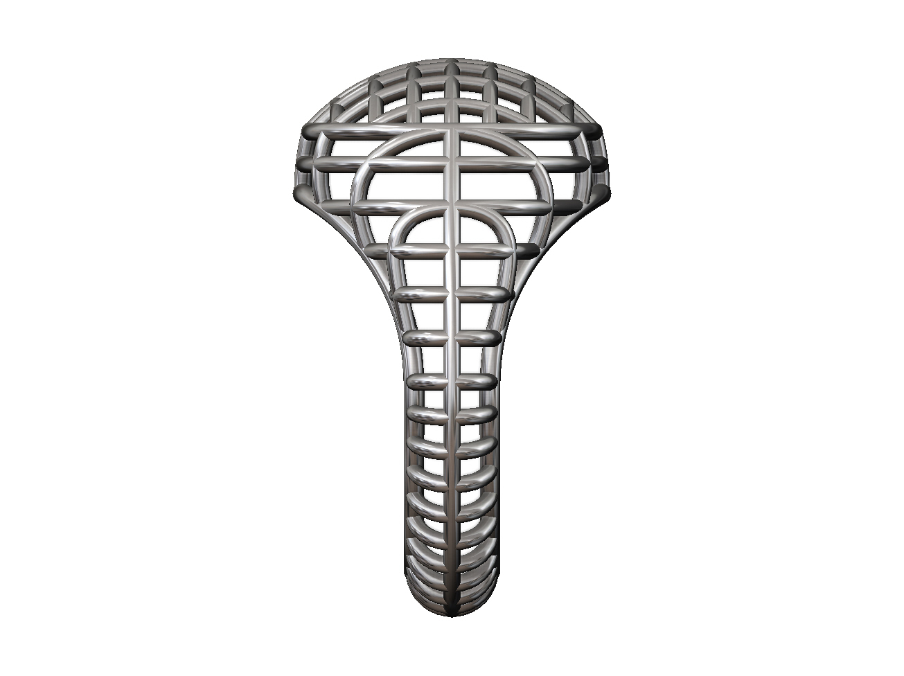 STL file Wire mesh dome top signet ring 3D print model・3D printable ...