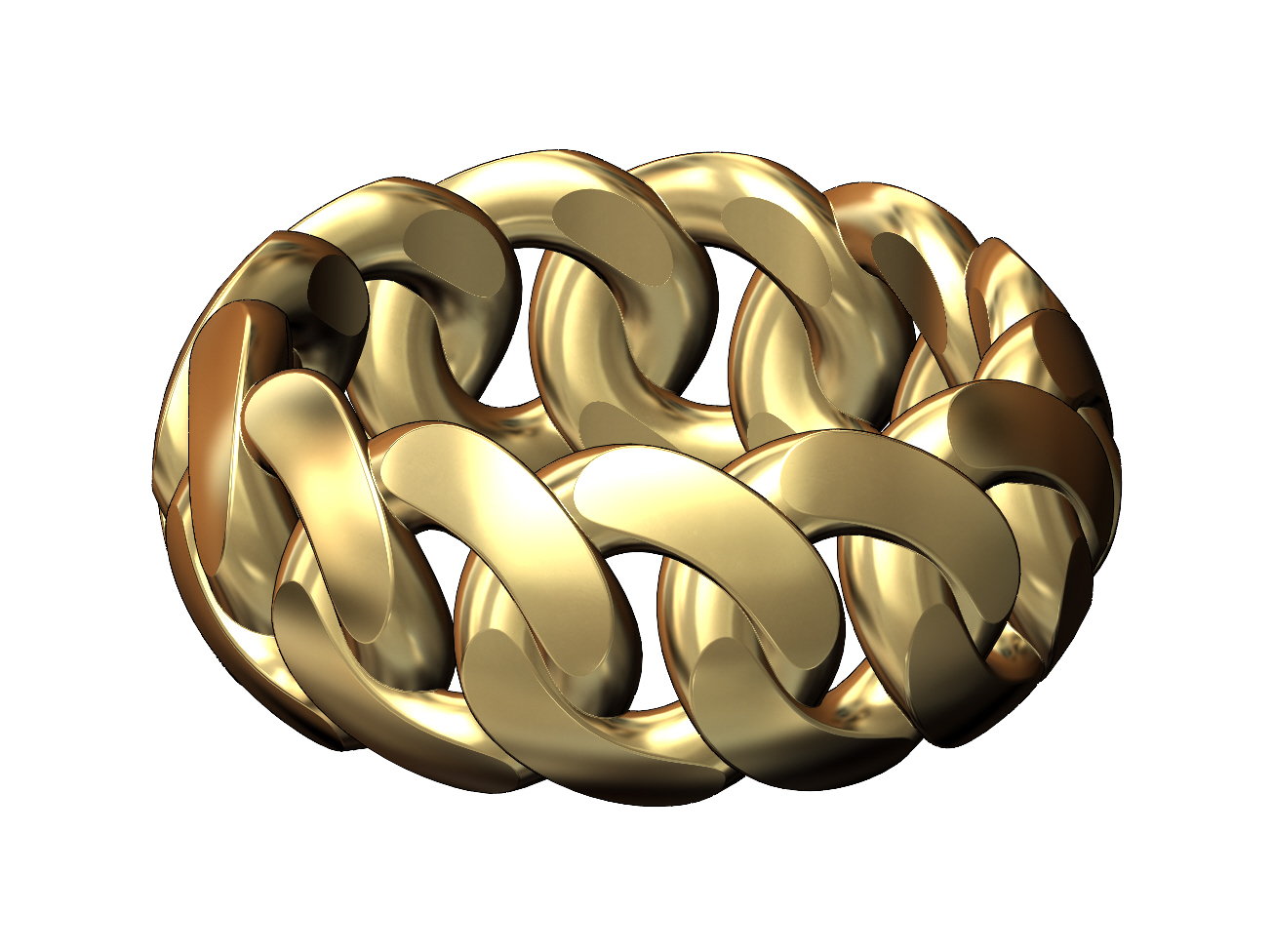 STL file Chunky 11mm wide rounded cuban link band 3D print model・3D ...