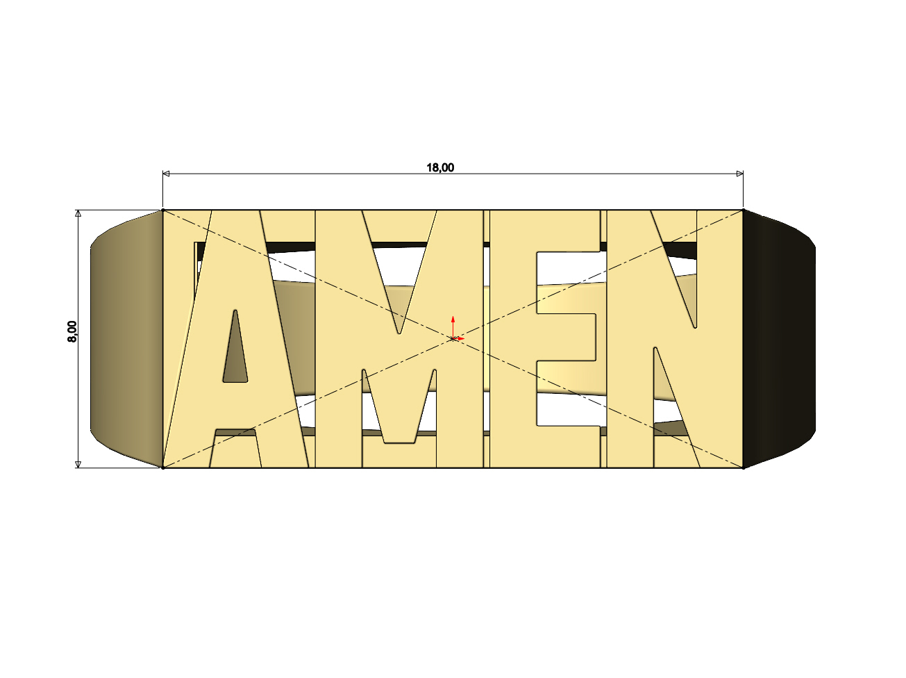 STL file Amen statement name ring US size 7to10 3D print model 💍・3D ...