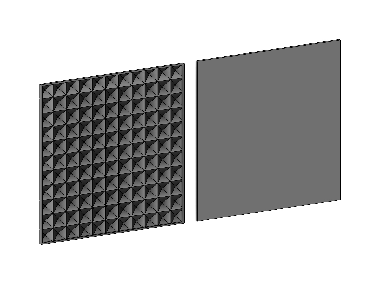 STL file Geometrical Square Diamond pattern panel 3D print model・3D ...