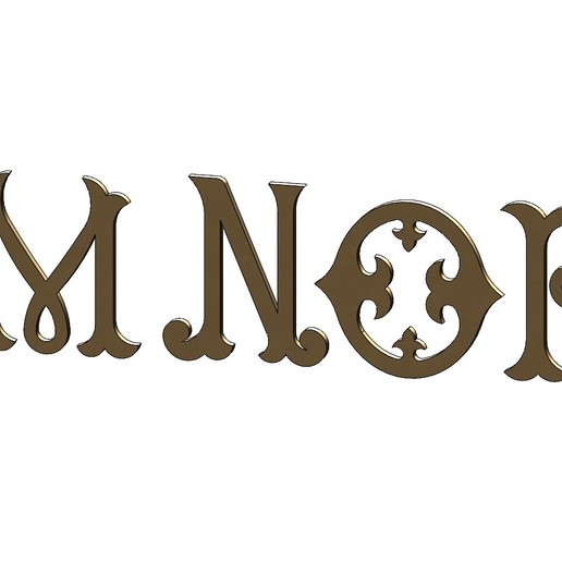 Download STL file Vintage Monogram Font Letters Alphabet 3D print model ...