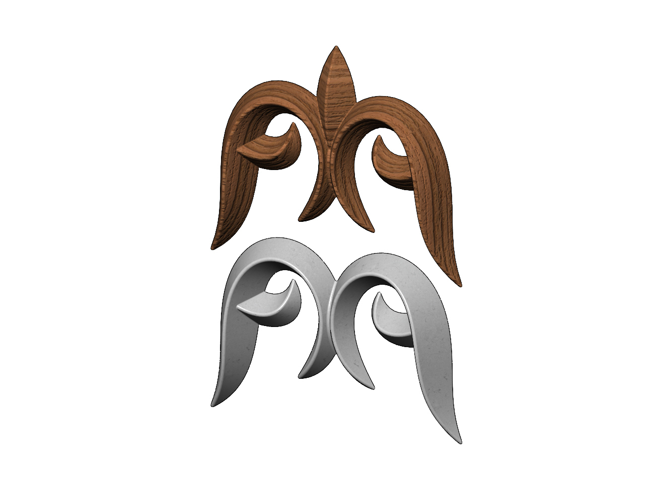 STL file Floral decor scroll pattern and relief 3D print model 📜・3D ...