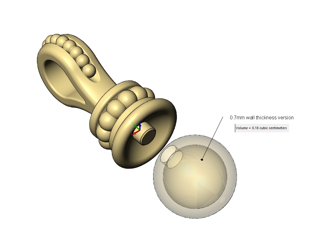 STL file Beaded gold ball pendant and charm 3D print model・Model to ...