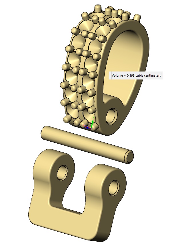 STL file Diamond bail link for a 4mm chain size 3D print model 💎・Model ...