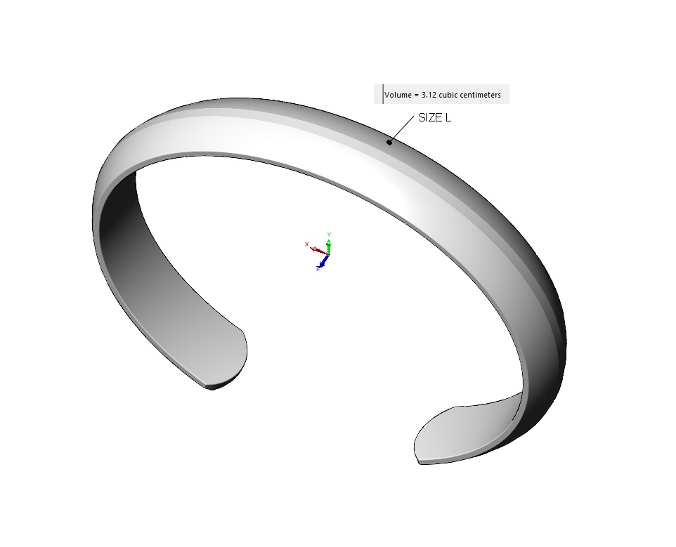 STL file Simple wide chamfred sides cuff bracelets 3D print model 💫 ...