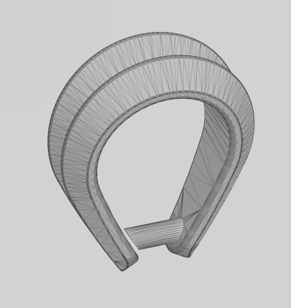 STL file Double edge open loop bail mini set chain sizes 3to7mm 3D ...