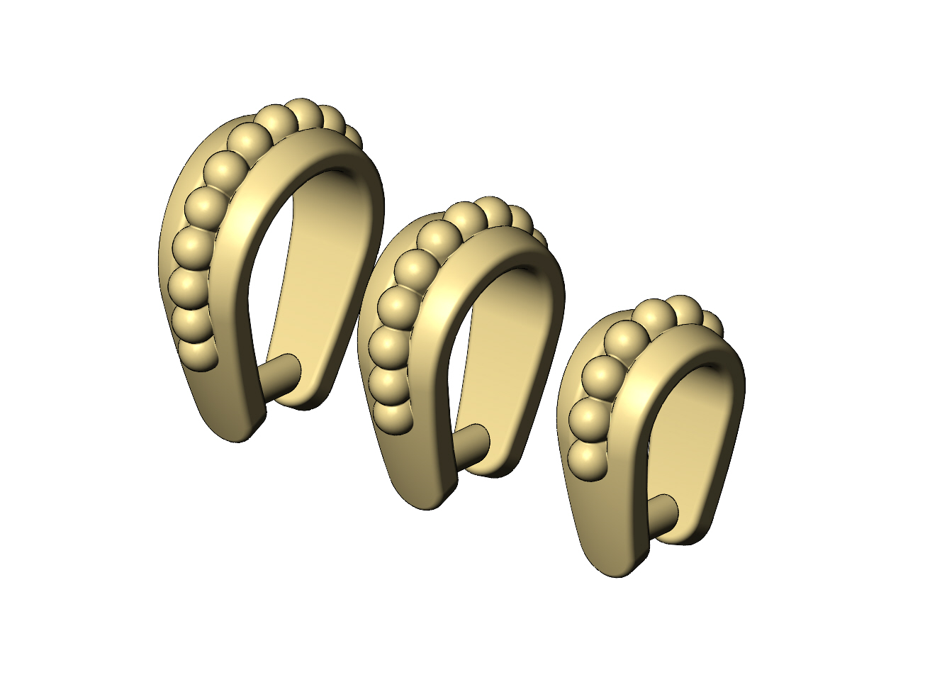 STL file Beaded open loop bail mini set 3D print model・3D printer model ...