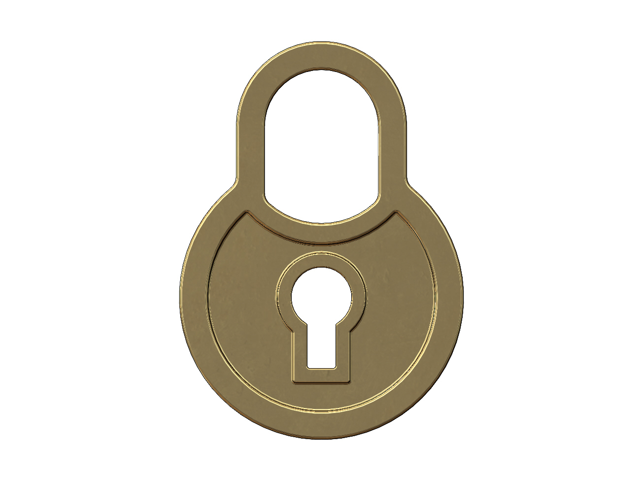 Файл STL Round Lock Pendant and Charm 3D print model・Модель для ...