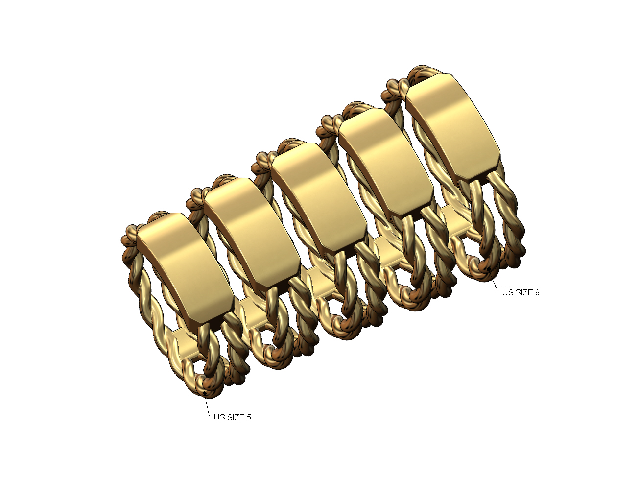 STL file Double braided wire tag ring 3D print model 💍・3D printable ...