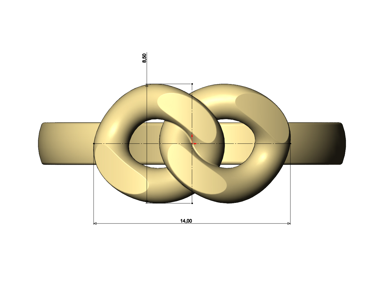 STL file Double cuban chain link ring US sizes 5to9 3D print model 🔗・3D ...